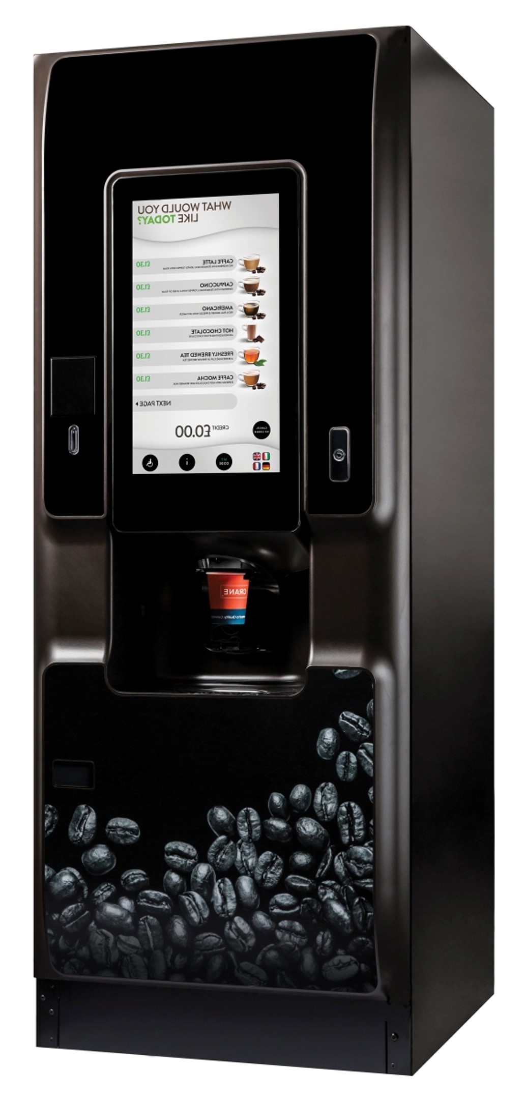 Crane Coti | Hot Drinks Vending Machine | The FM Taste